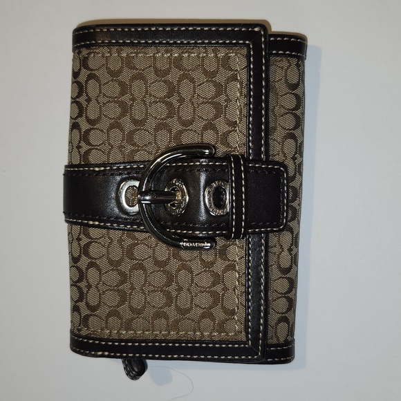 Coach | Bags | Coach Brown Wallet With Buckle | Poshmark